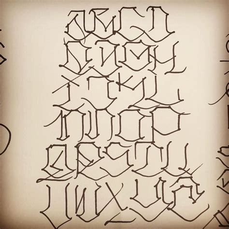 Old English Gangster Letter Fonts Parkinghg