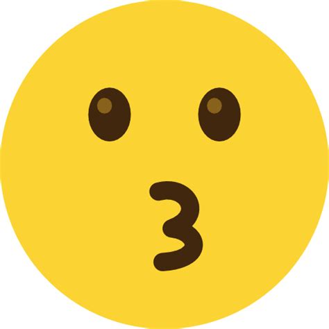 Kissing Face Emoji Icon Svg Vector Png Free Download Uxwing