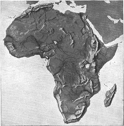 Relief Map Of Africa
