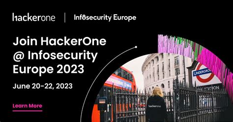 hackerone on linkedin one more week until infosecurity europe 🙌 as
