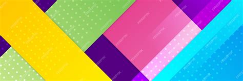 Premium Vector Abstract Colorful Banner Background Gradient Dynamic Vibrant Geometric Vector