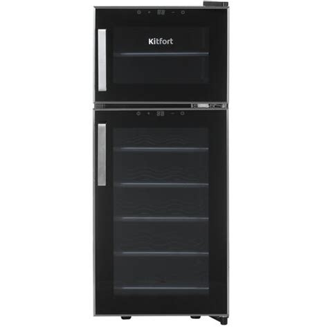 Купить Винный шкаф Kitfort Kt 2407 черный в Крыму цены отзывы