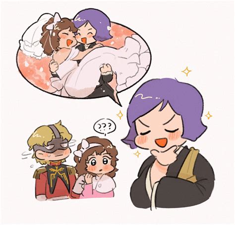 Char Aznable Amuro Ray And Garma Zabi Gundam And 3 More Drawn By