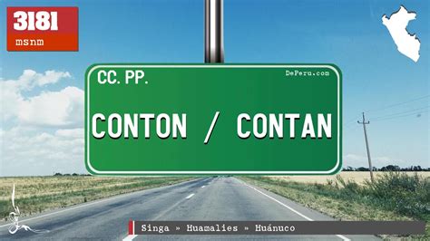 Conton / Contan en Huánuco: Centros Poblados