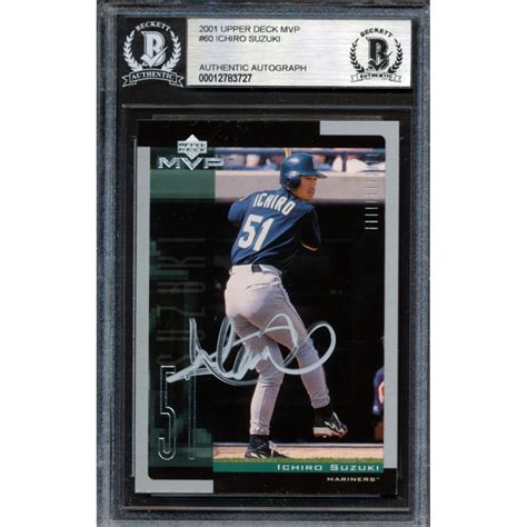 Ichiro Suzuki Signed 2001 Upper Deck Mvp 60 Rc Bgs Pristine Auction
