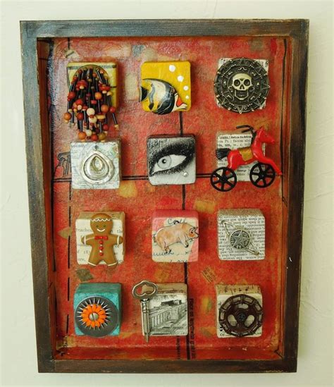 Assemblage Boxes In 2024 Box Assemblage Assemblage Art Mixed Media