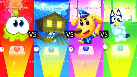 Om Nom Vs Spider House Head Vs Sheriff Labrador Vs Bluey Bingo Tiles