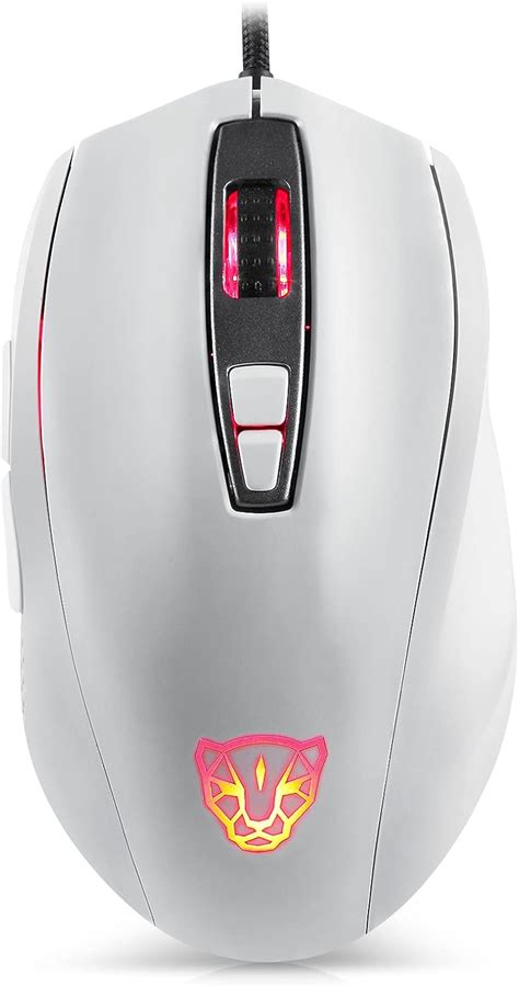 Amazon.com: MOTOSPEED V60 Wired Gaming Mouse, 5,000 DPI, Rainbow ...