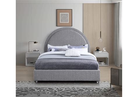 Milo Grey Fabric Full Bed
