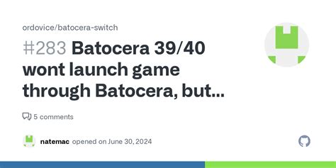 Batocera 3940 Wont Launch Game Through Batocera But Will Going