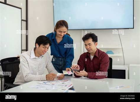 Collaborative Ux Ui Review Session Designers Evaluate Concepts Together Discussing The Next