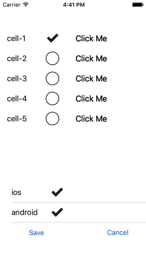 save selected check box in ios objective c stack overflow