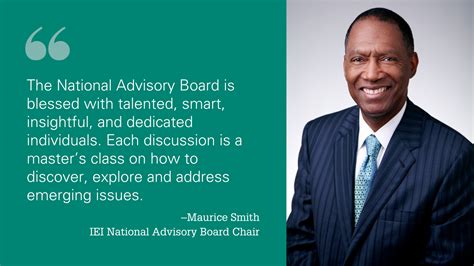 Maurice Smith Named Chair Of Iei National Advisory Board Institute