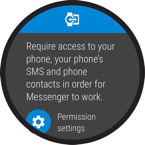 Permission Messages Components Android Wear Design Guidelines