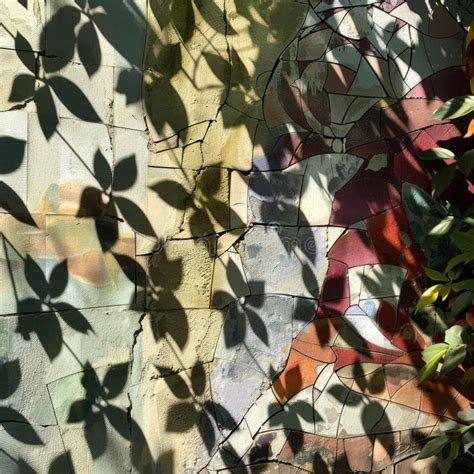 Wall Shadow In Artistic Pattern Stock Illustration Illustration Of Shadow Foliage 345214705