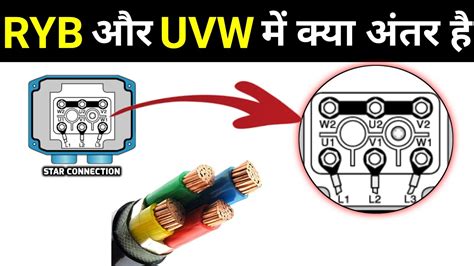 Difference Between Uvw And Ryb Meaning Uvw In 3 Phase Meaning Ryb In 3 Phase Ryb और Uvw में