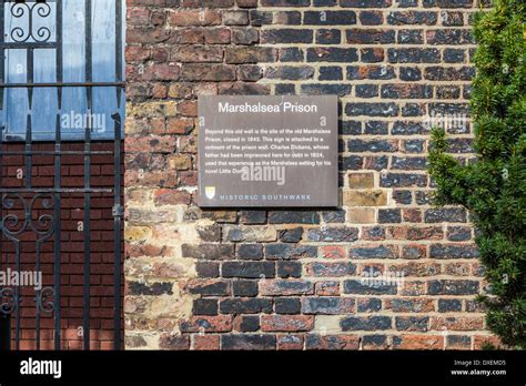 Marshalsea Prison Remnant Of The Old Prison Wall In St Georges