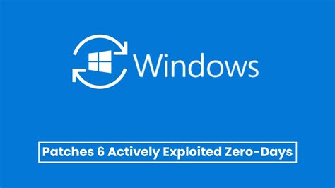 microsoft patches 6 zero days that threat actors actively exploiting