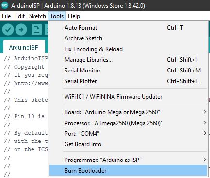 Programming Custom Arduino Mega With Arduino Uno Arduino Stack Exchange