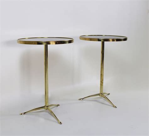 Vintage Table With Brass Structure For Sale At Pamono