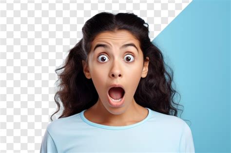 Premium Psd Shocked Face Of Arab Woman