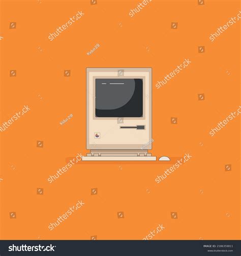 Classic Computer Vector Art Stock Vector Royalty Free 2186359811