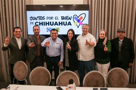 PAN PRI y PRD presentan coalición Juntos por el Bien de Chihuahua