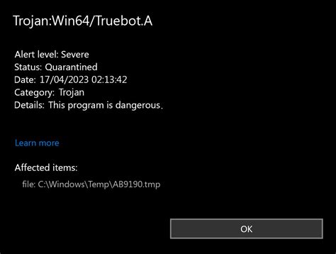 Trojan Win64 Truebot A — Truebot Trojan Removal Guide