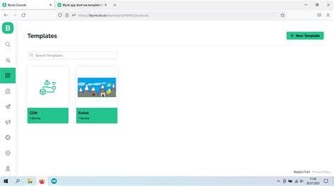 Blynk App Dont See Template From Webdashboard Need Help With My
