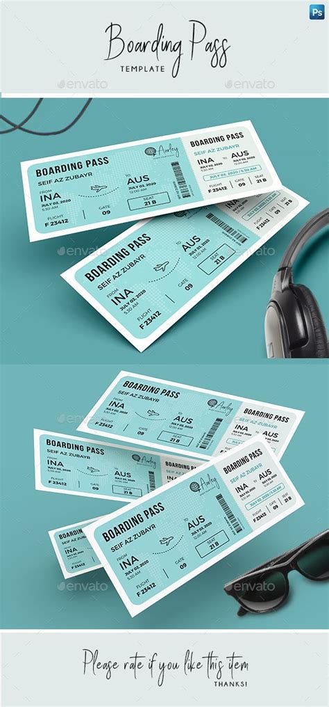 Boarding Pass Template Artofit