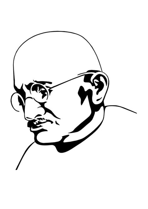 Dibujo De Mahatma Gandhi Para Colorear Img 30409