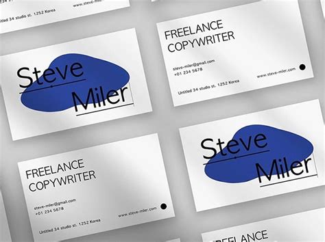 고객맞춤형 고급스러운 명함 텍스트로고 제작 크몽