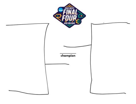 Printable Final Four Bracket For The Ncaa March Madness Tourney 2024