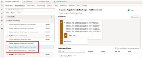 Configuring Default Value And Field Behavior Based On Supplier Type In Redwood Supplier