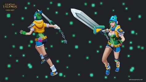 Arcade Riven WIP League Of Legends Fanart Polycount