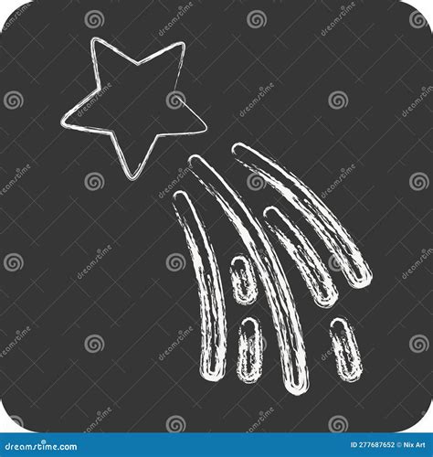 Icon Star Bethlehem Related To Stars Symbol Chalk Style Simple
