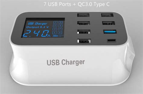 YC-CDA19Q is an 8-Port Quick Charge 3.0 Capable USB Charger with a ...