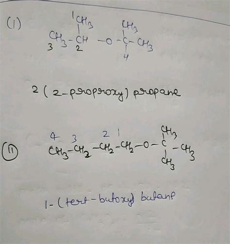 INTEXT QUESTION: Give the IUPAC name of the following ethers. CH, CH, CH CHA-CH-O-CH-CH. CH-CH ...