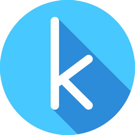Icono De Letra K Generic Circular