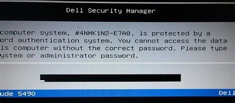 Solved Dell System Or Administrator Password For Laptop