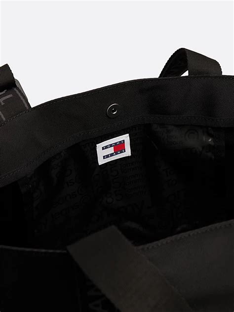Essential Repeat Logo Tote Black Tommy Hilfiger