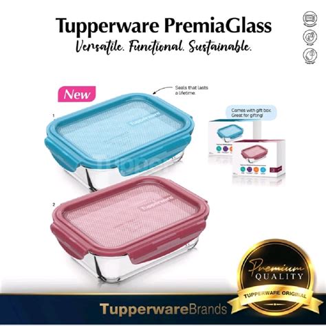 Tupperware Premiaglass Rectangular 10l Lunch Box Premium Glass