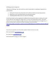 AP Biology Summer Assignment Instructions Pdf AP Biology Summer Assignment Welcome To AP