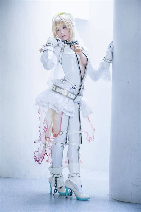 Saber Bride Anime Ero Cosplay Anime Cosplay Fate Series