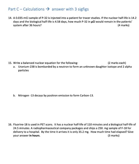 Solved Part C Calculations Answer With Sigfigs A Chegg