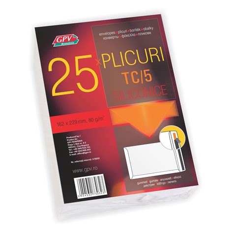 Plic Tc5 Siliconic Gpv 25 Bucati Alb Emag Ro
