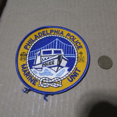 Rare Obsolete Vintage Philadelphia Police Marine Unit Patch Ebay