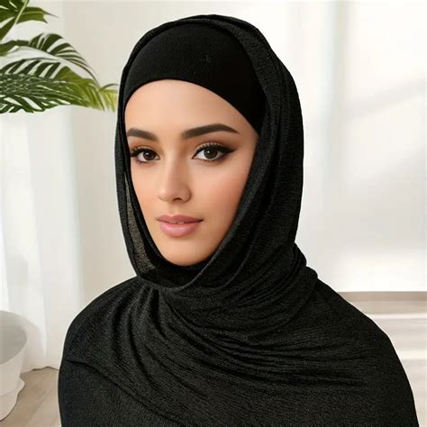 Solid Color Wrinkle Bandana Graceful Supple Comfortable Shawl Womens