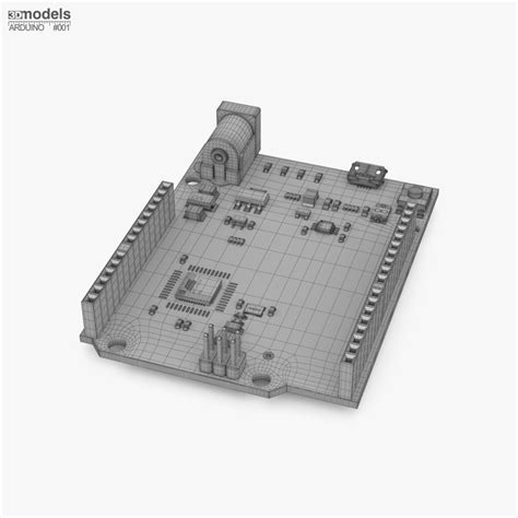 arduino leonardo 3d model download computer accessories on