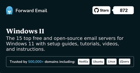 15 Top Open Source Email Servers For Windows 11 In 2024